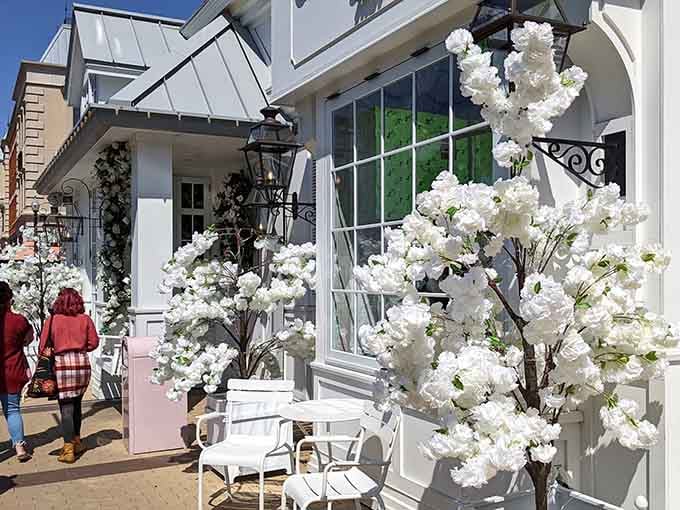 The Cake Bake Shop looks like a fairytale cottage landed in Indiana, promising desserts so beautiful you'll hesitate before eating.