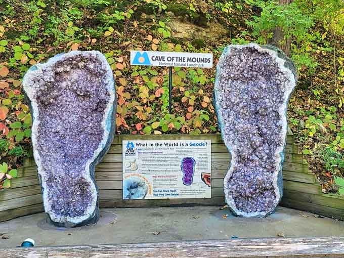 These giant geodes prove that sometimes the most beautiful things come in very large, purple packages.