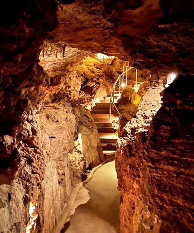 Those stairs and walkways wind through chambers that make you grateful someone else did the hard work first.