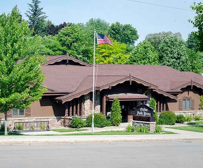 Public libraries in towns like this serve as community anchors, not just places to borrow books.