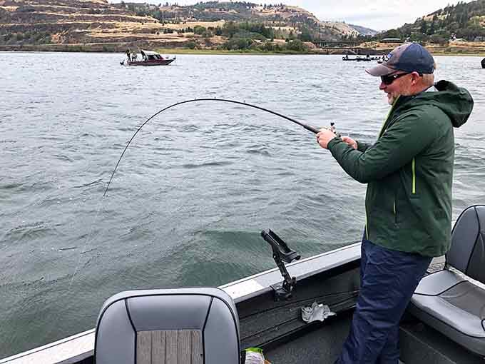 Landing a fish on the Snake River: proof that patience and persistence pay off better than any lottery ticket.