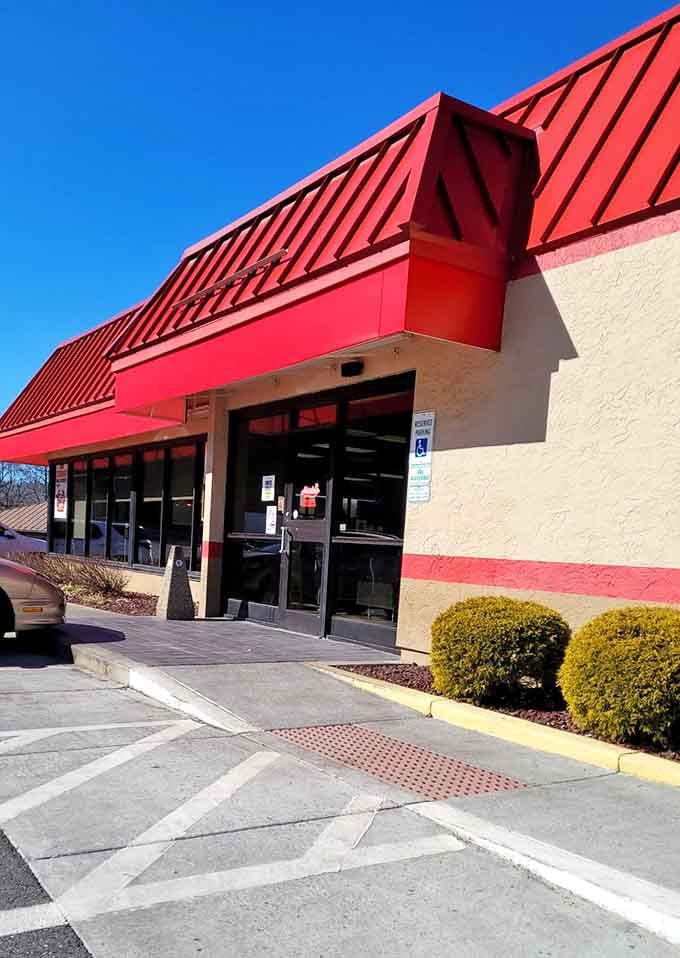 Even the chain restaurants get mountain views here, which beats staring at highway overpasses while eating your breakfast.