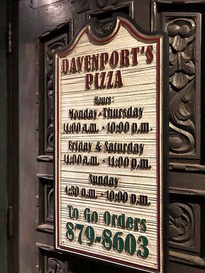Open until midnight on weekends because great pizza doesn't follow a nine-to-five schedule, thankfully.