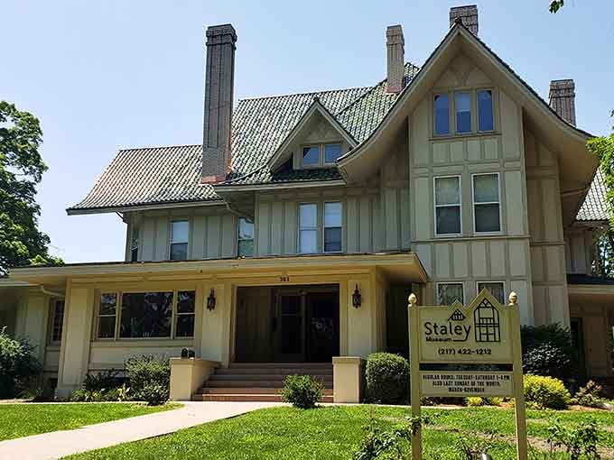 Tudor Revival elegance meets prairie practicality in a home that tells stories of industrial innovation and Midwestern ambition.