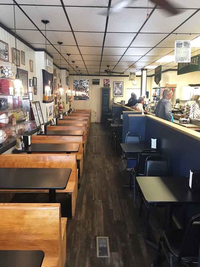 Those wooden booths have witnessed more lunch conversations and life decisions than most therapists' offices combined.