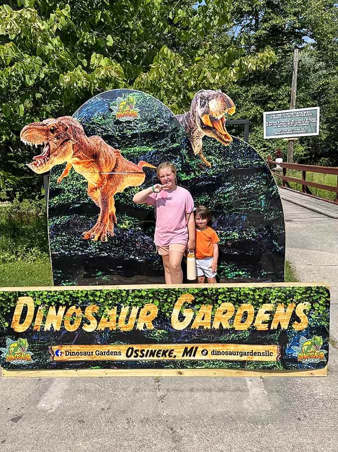 Grab your spot at this photo opportunity and prove to everyone back home that Michigan has dinosaurs.