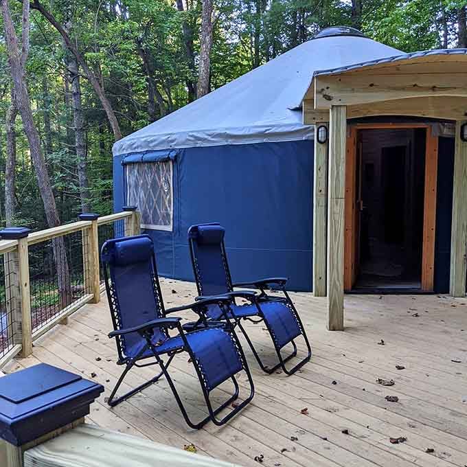 Zero-gravity chairs on your private deck make stargazing feel like floating, minus the actual floating part thankfully.