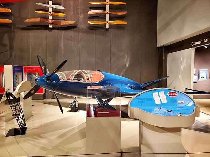 Racing aircraft built for speed and glory, proving humans will make anything competitive given half a chance.