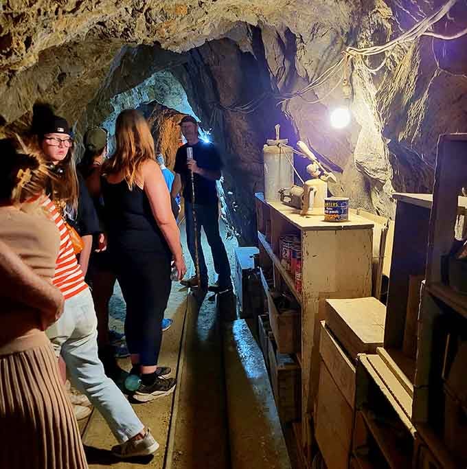 Inside the mine, guides illuminate both tunnels and history, making the past feel immediate rather than abstract and distant.