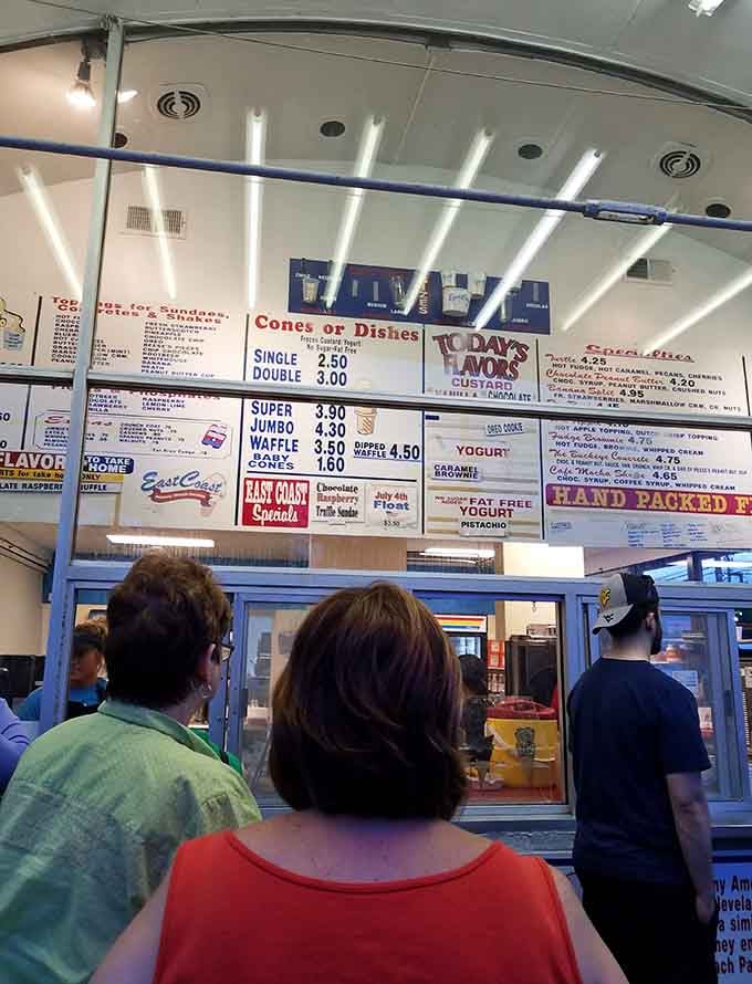 The line of eager customers inside tells you everything you need to know about what's worth waiting for.