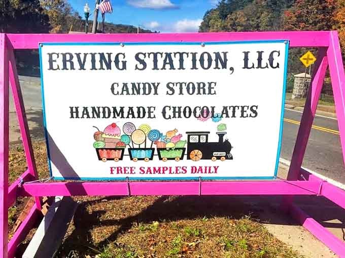 Free samples daily means you can taste before committing, though let's be honest, you're buying something regardless.