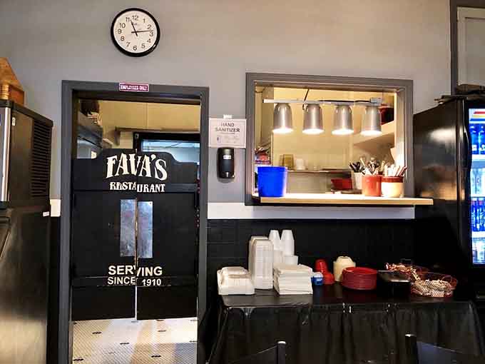 The kitchen window offers a peek at where all those legendary milkshakes and comfort classics come to life.