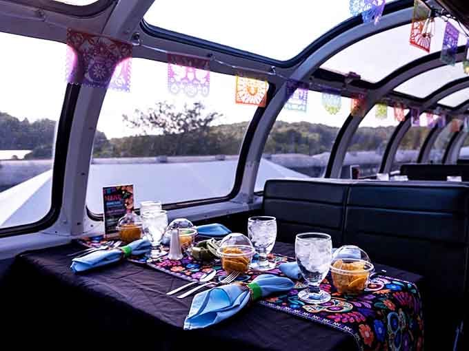 Dining aboard with panoramic dome windows transforms a simple meal into an unforgettable experience worth savoring slowly.
