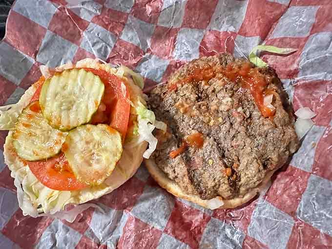 This burger proves Fryer's can handle more than just chicken, though you'll probably stick with the chicken.