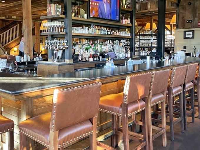 A well-stocked bar where the bartender actually knows what they're doing with those bottles.
