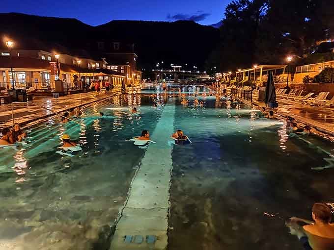 Night swimming under the stars, because daytime fun apparently wasn't magical enough for some people.