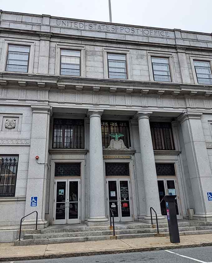 The historic Post Office building stands as a monument to when government architecture actually tried to impress people daily.