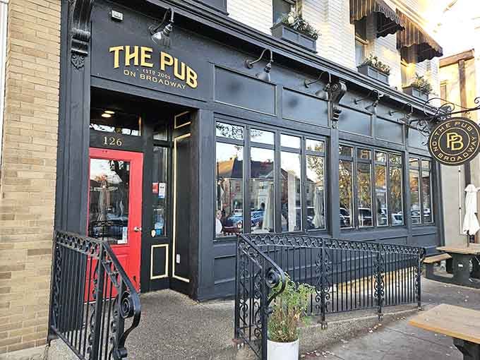 The Broadway Pub's inviting facade practically begs you to come in and stay awhile, maybe forever.