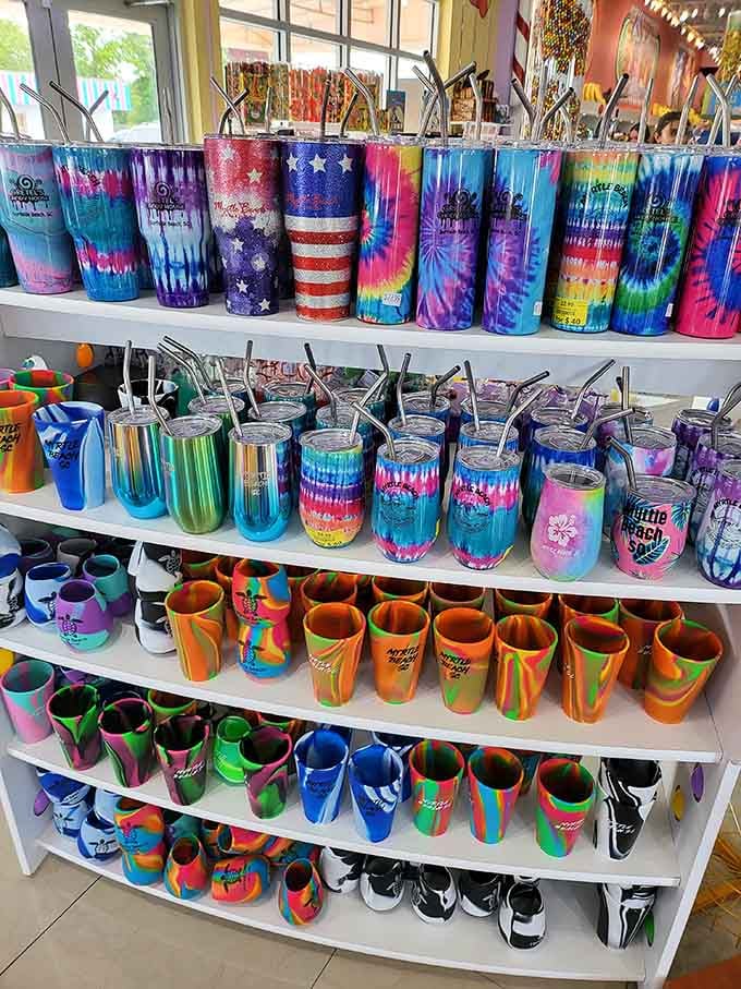 Tumblers so colorful they make your beverage choices seem boring, but at least you'll look fabulous drinking water for once.