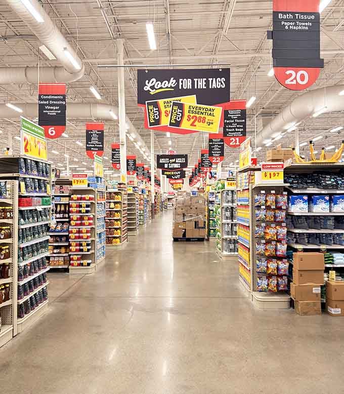 Aisles so clean and organized, you'll actually enjoy wandering around looking for that one forgotten item.