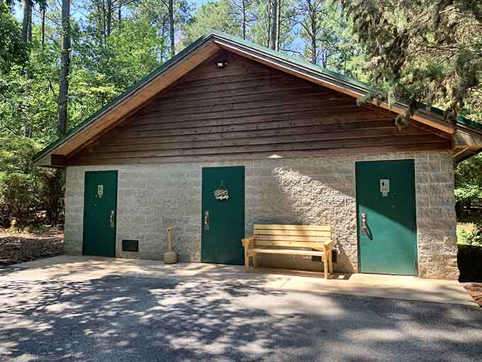 Clean facilities in the woods are the unsung heroes of every successful camping trip, let's be honest.