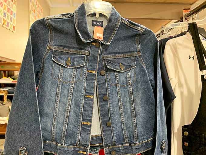 A denim jacket that's broken in just right, because the best ones always look like they've lived a little.