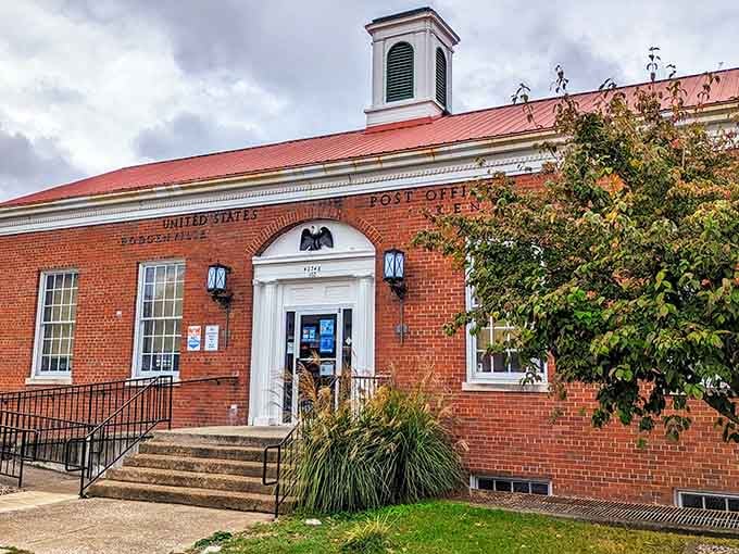The classic post office building stands as a reminder when government buildings actually looked distinguished instead of like parking garages.