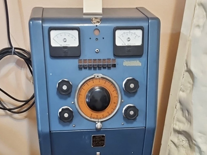Medical equipment from the 1940s that looks more intimidating than anything you'd see in a modern hospital.