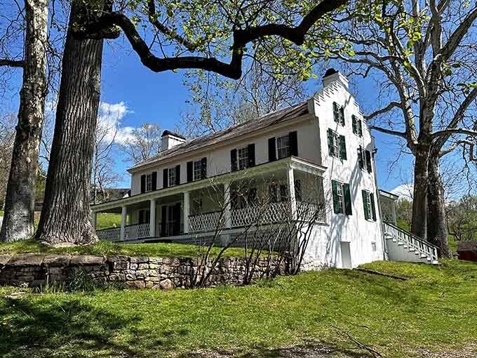 The ironmaster's mansion stands proud on the hillside, offering accommodations considerably nicer than the workers' cramped quarters.