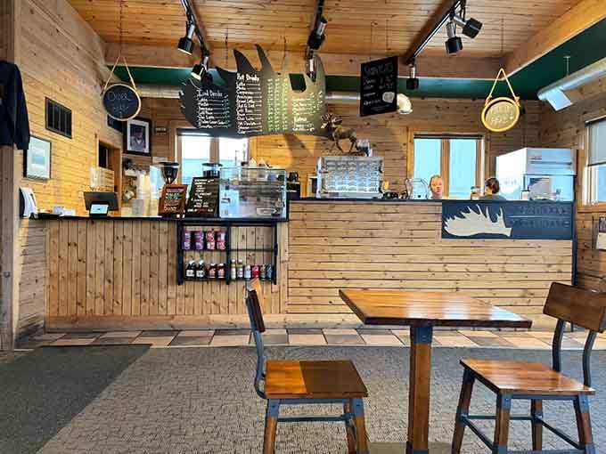 The counter where magic happens and baristas turn beans into liquid happiness all day long.