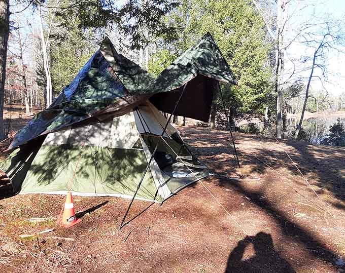 Camping here means trading your alarm clock for birdsong and your ceiling for stars that actually twinkle.