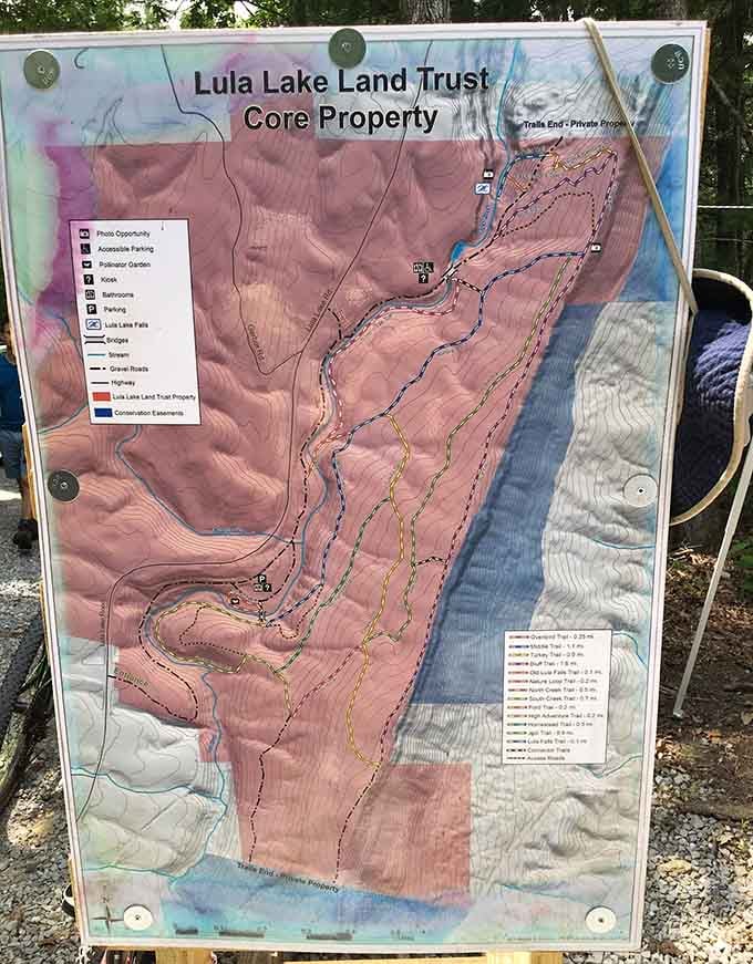 This trail map shows you exactly where adventure awaits, assuming you can read maps without GPS assistance.