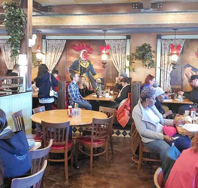 Happy diners enjoying generous portions in a space that feels welcoming from the moment you arrive.