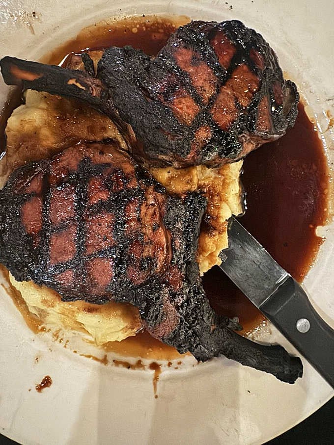 Those pork chops show that Malibu Grill respects landlubbers too, with the same care given to ocean fare.