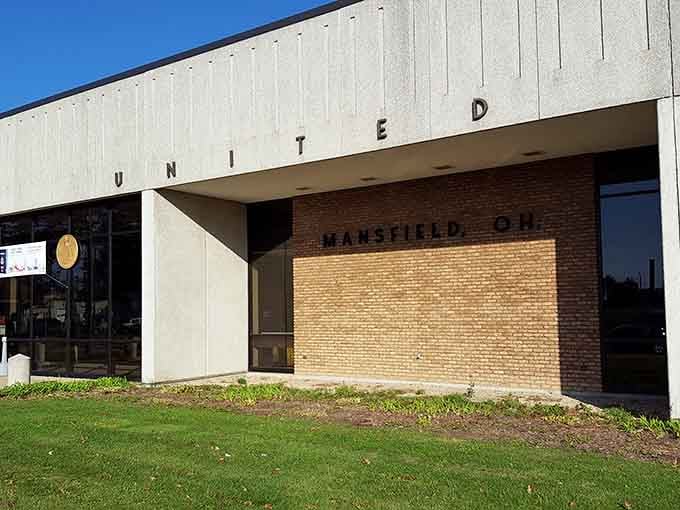 Even the post office has architectural dignity here, unlike those sad strip mall locations most towns settle for.