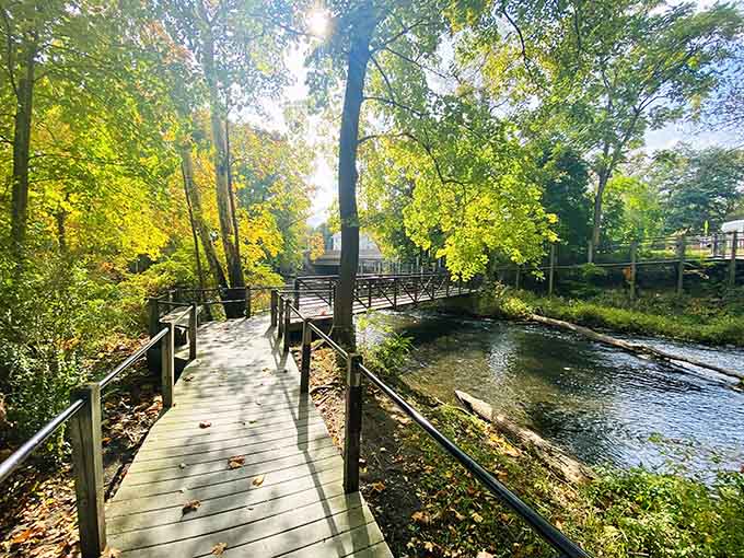 The Riverwalk provides a serene escape right in town, proving nature and history coexist beautifully here.