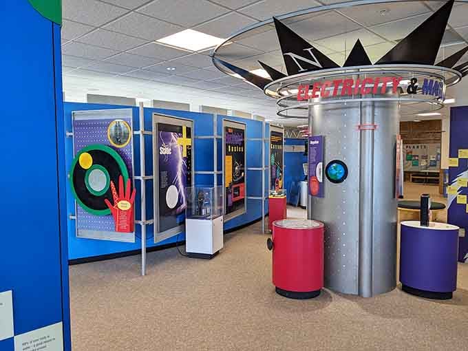 Interactive exhibits make learning about electricity and magnetism surprisingly entertaining, like Bill Nye for grown-ups with time.