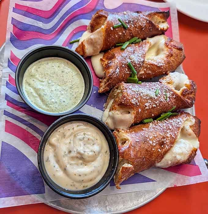 Pretzels and beer cheese, the dynamic duo that's been perfecting the art of snacking since forever.