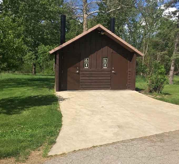 Even the restroom facilities are thoughtfully placed, because nature calls even during winter adventure expeditions.