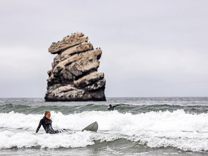 Cold Pacific waves don't care about your comfort zone, but that's exactly why wetsuits were brilliantly invented.