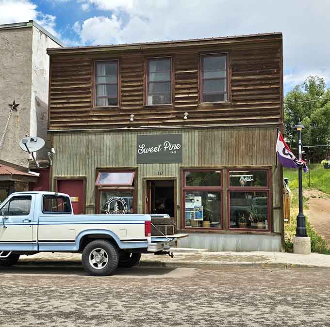 Sweet Pine Cafe's weathered wood siding tells you this place has been feeding folks long enough to earn its stripes.