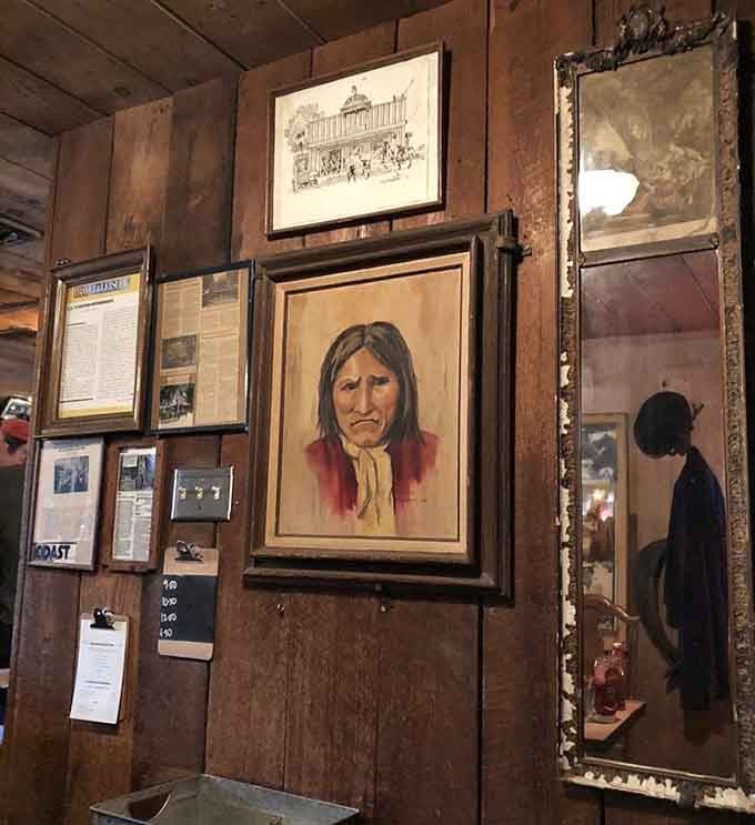 Historic artwork and artifacts create an authentic Western atmosphere you simply can't manufacture or buy.