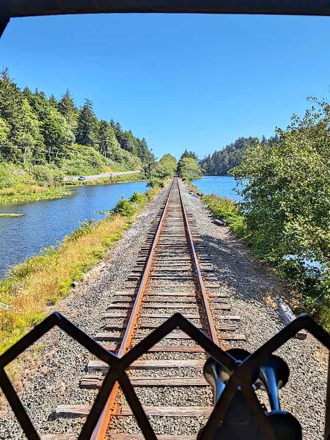 The tracks stretch ahead like a promise of more beauty to come, and spoiler alert: they deliver.