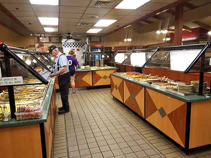 The buffet line stretches before you like a delicious yellow brick road, except every destination is equally wonderful and edible.