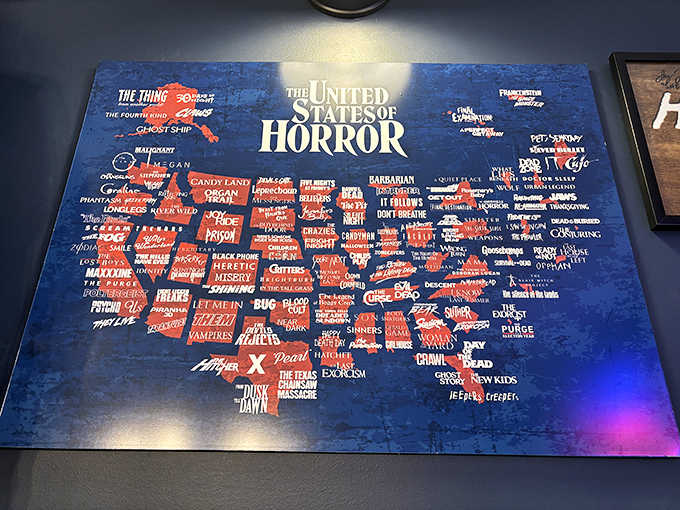 This map of horror movie locations proves America's scary stories are as diverse as its landscape.