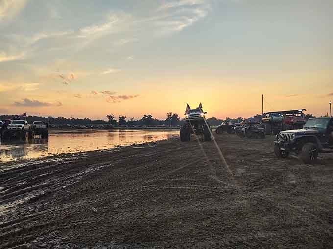Iron Horse Mud Ranch at sunset proves that entertainment doesn't always require tickets, reservations, or valet parking fees.