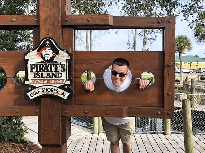 The stockade photo op lets you experience pirate punishment without any of the actual consequences or discomfort involved.
