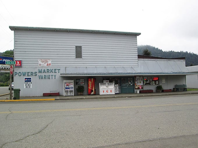 Another view of the market shows how essential businesses become community anchors when you're miles from anywhere else.