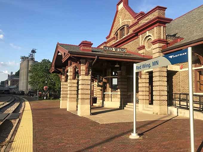 The historic Red Wing depot welcomes Amtrak travelers to a town where arrival feels like coming home.