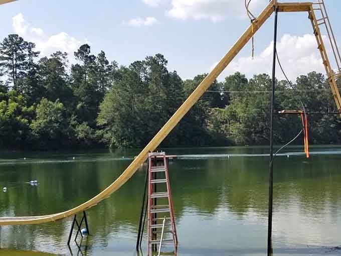 That rope swing contraption looks like something your insurance agent would prefer you didn't see, but your inner child absolutely needs.